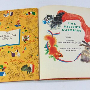 The Kitten's Surprise, Vintage Little Golden Book, Written by Nina ...