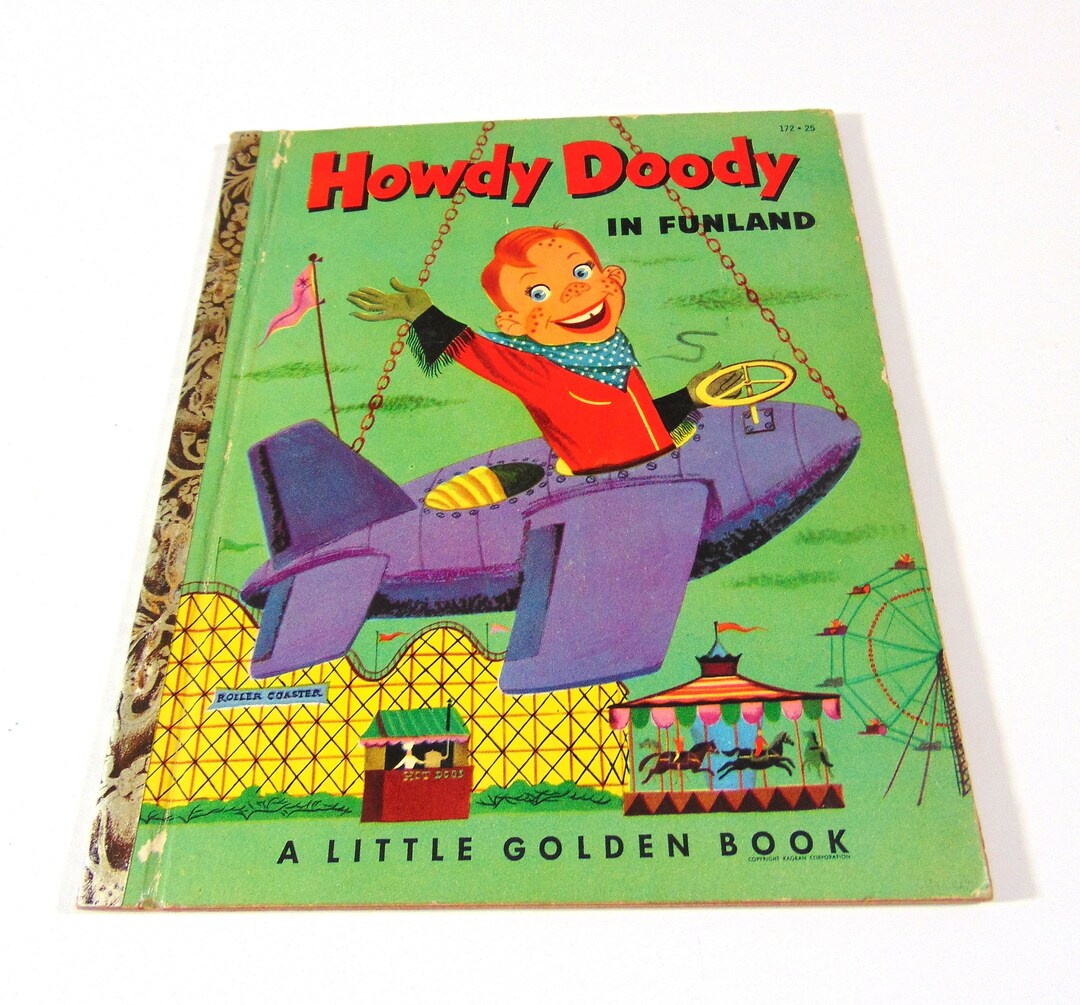 Howdy Doody in Funland, Vintage 1950s Little Golden Book, Written by ...
