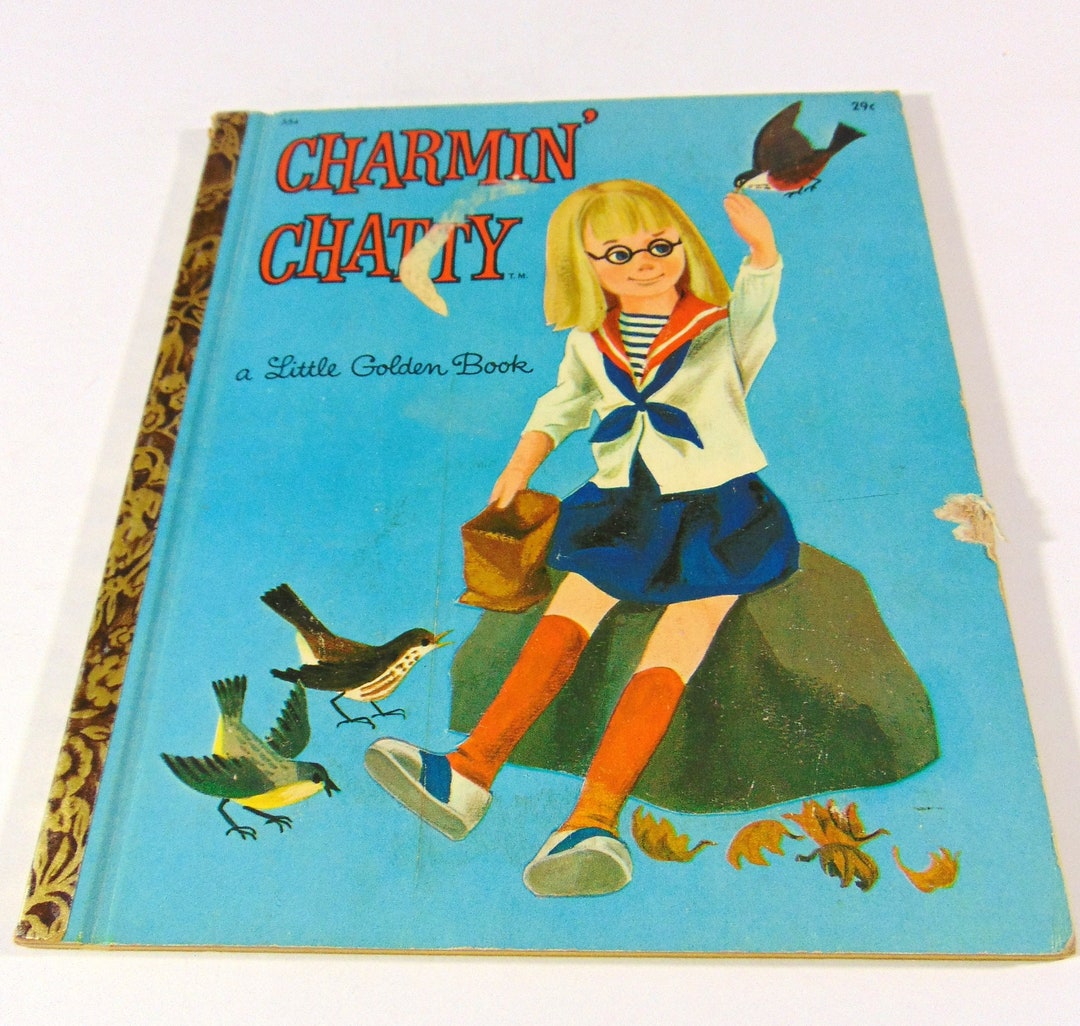 Charmin' Chatty, Vintage 1960s Little Golden Children's Book, Written ...