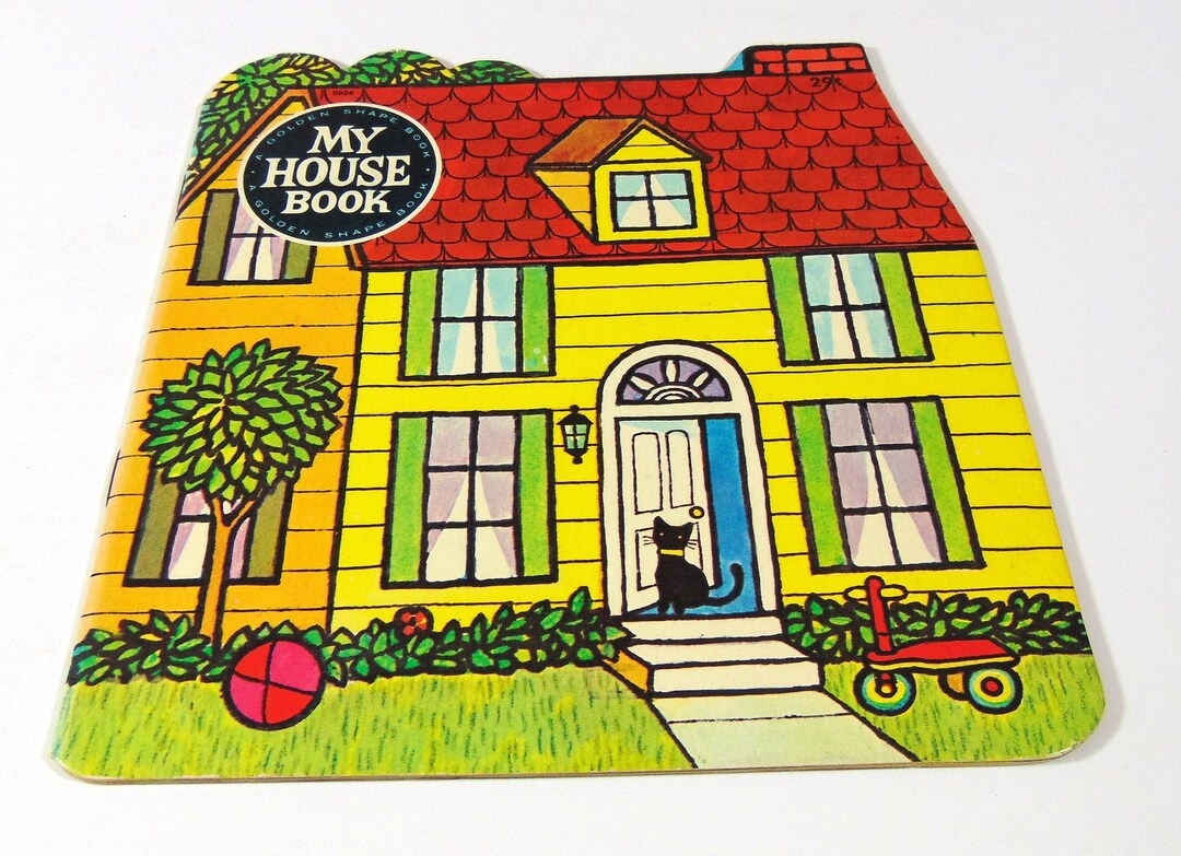 My House Book, Vintage 1960s Golden Shape Children's Book, Written and ...