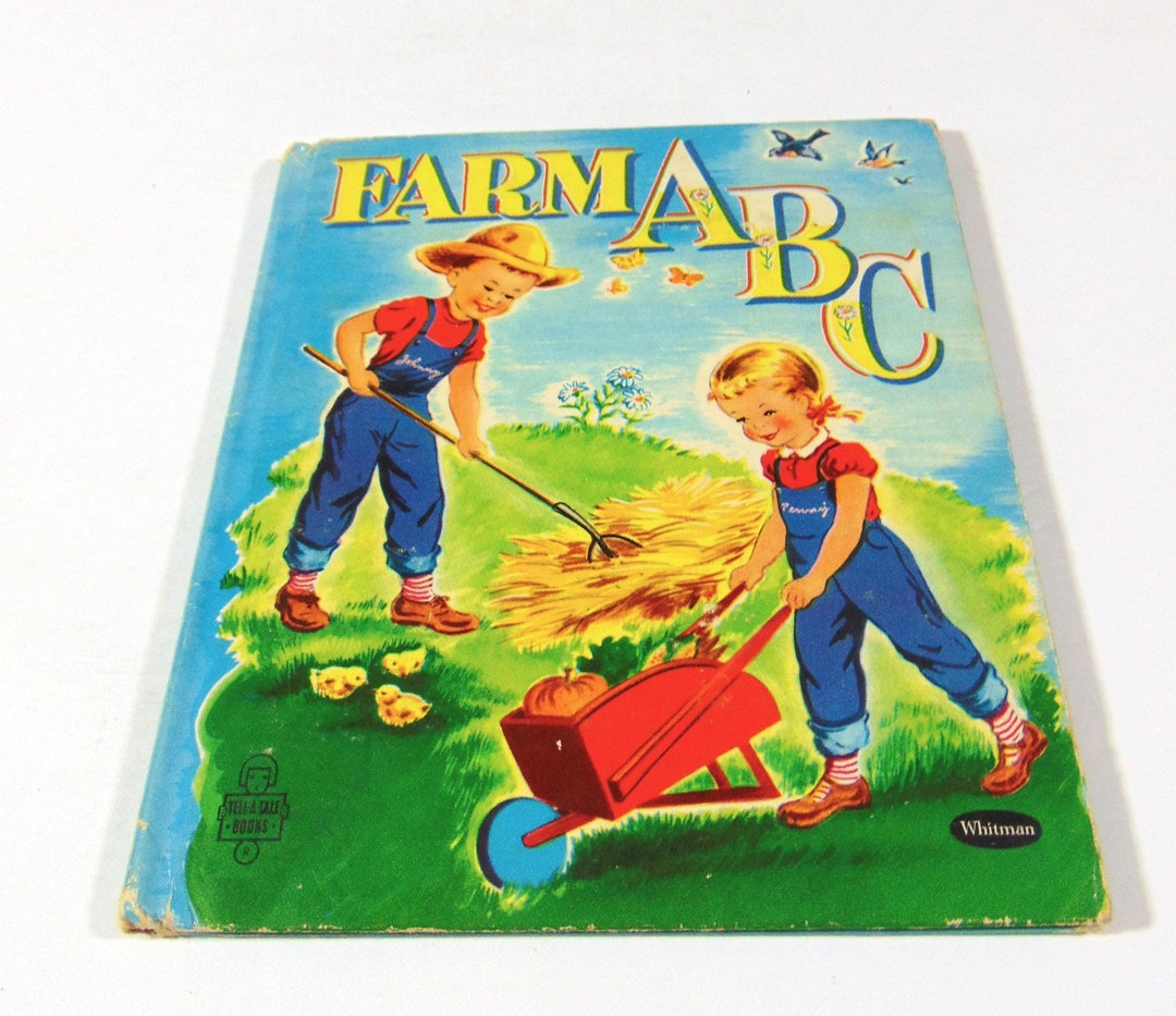 Farm ABC, Vintage Whitman Tell-a-tale Children's Book, Written by ...