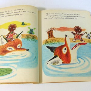 The Gingerbread Man, Vintage Little Golden Children's Book, Told by ...