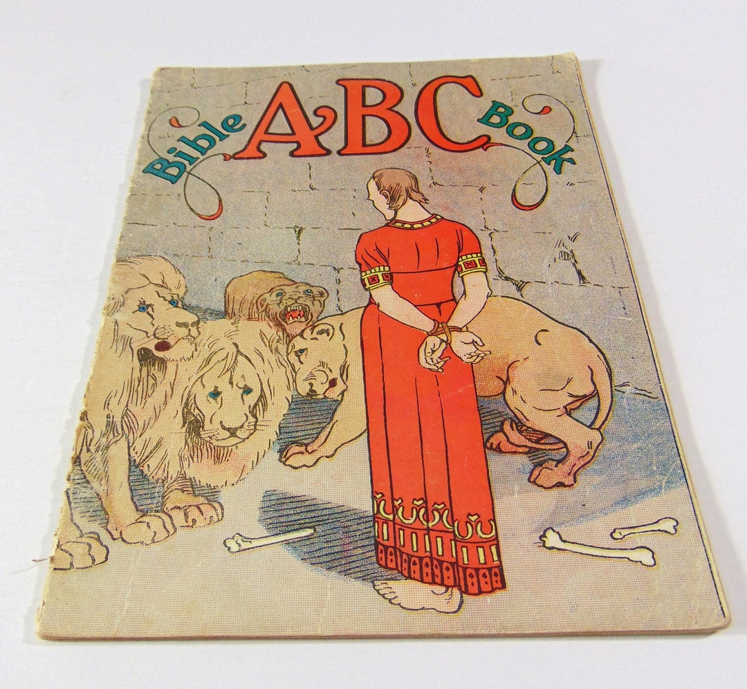 Bible ABC Book, Vintage Children's Book, Alphabet Book, Metropolitan ...