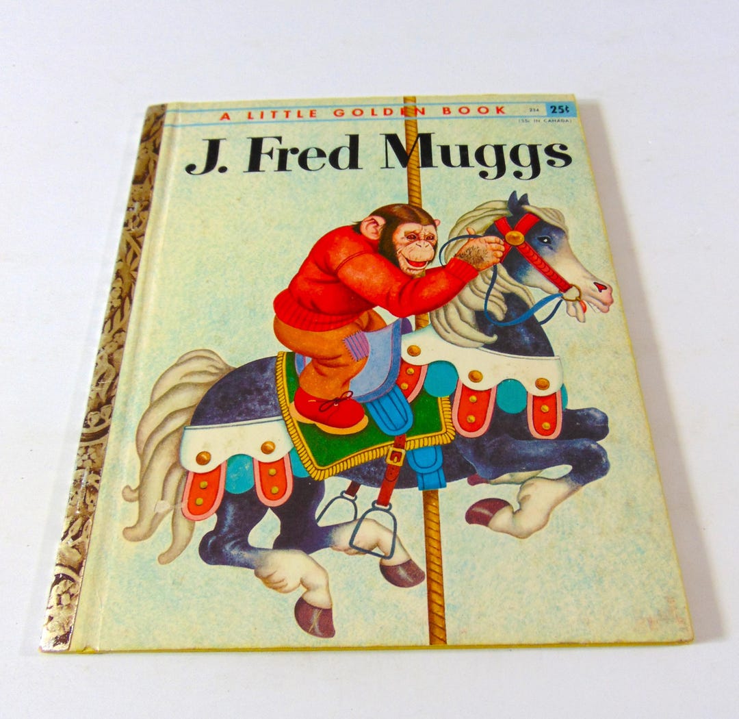 J. Fred Muggs, Vintage Little Golden Book, Written by Irwin Shapiro, Illustrated by Edwin ...