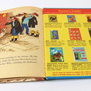 Firemen and Fire Engines, Vintage Wonder Children's Book, Written by ...
