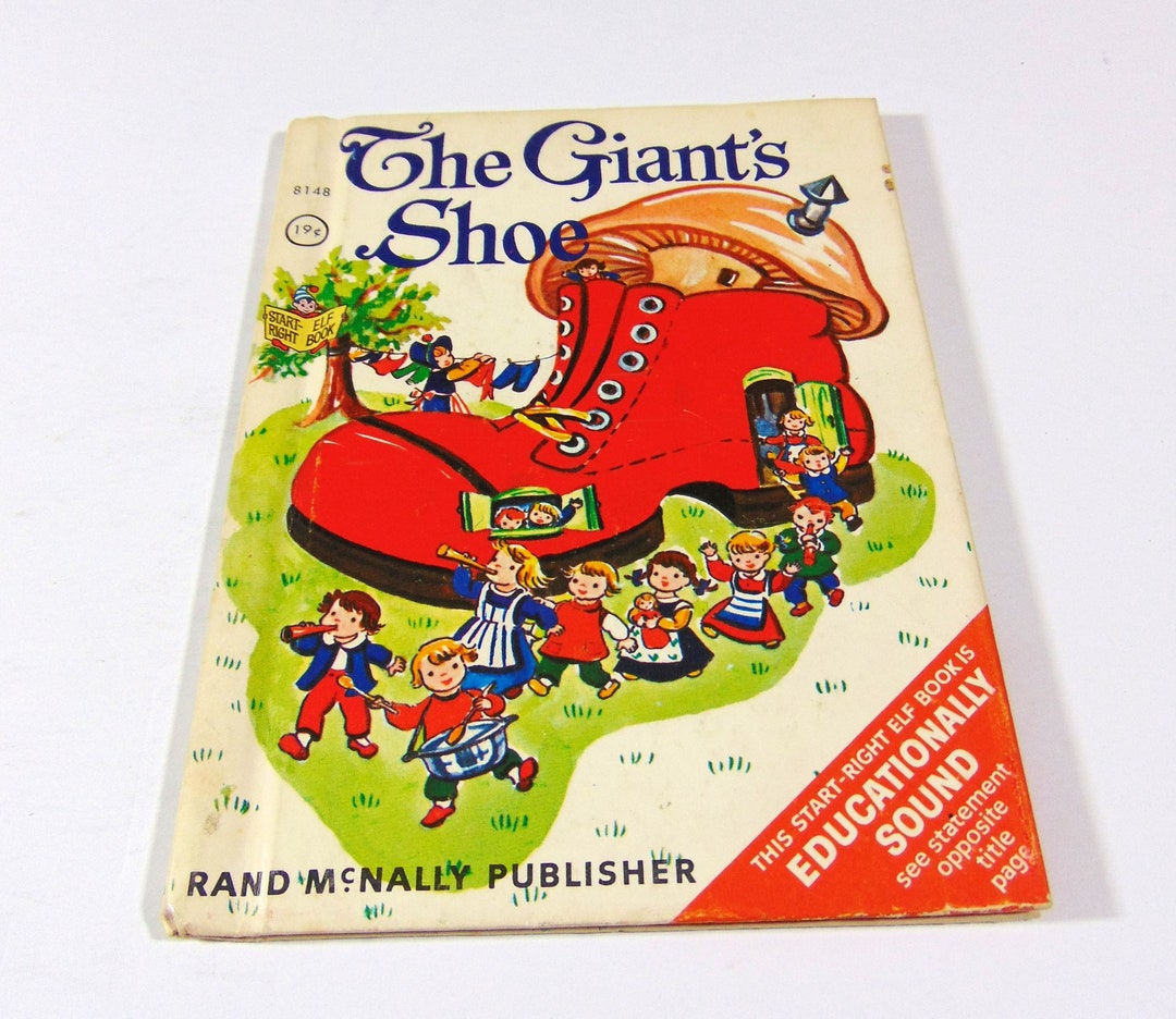 The Giant's Shoe, Vintage 1960s Rand Mcnally Elf Children's Book, by ...