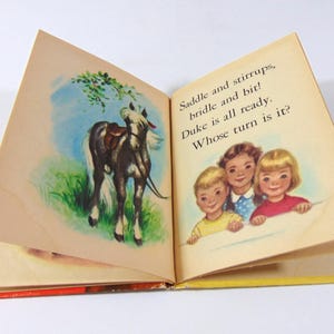 Ponies, Vintage Rand Mcnally Junior Elf Children's Book, by Anna ...