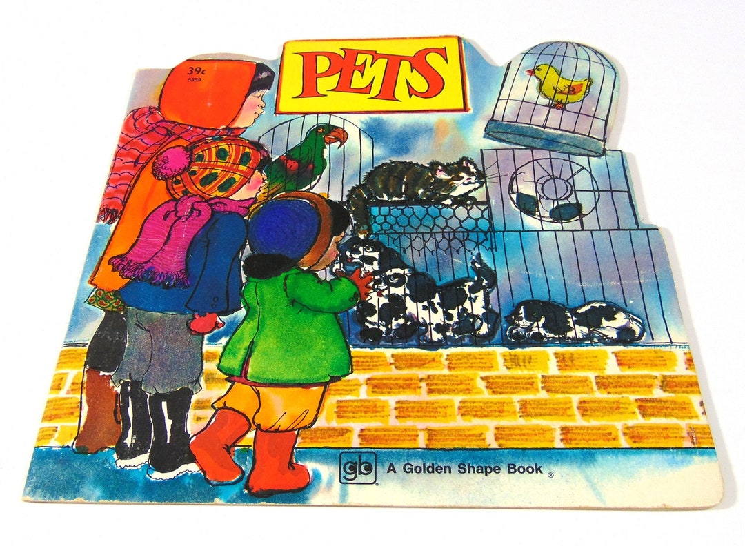 Pets, Vintage 1970s Golden Shape Children's Book, Written by Loise ...
