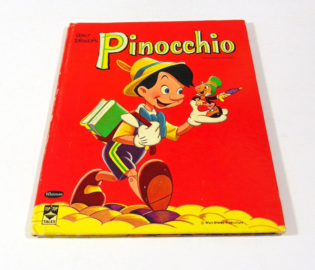 Pinocchio, Vintage Whitman Top Top Tales Children's Book, Walt Disney ...