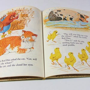 The Little Red Hen, Vintage Little Golden Book, Told by Evelyn Begley ...