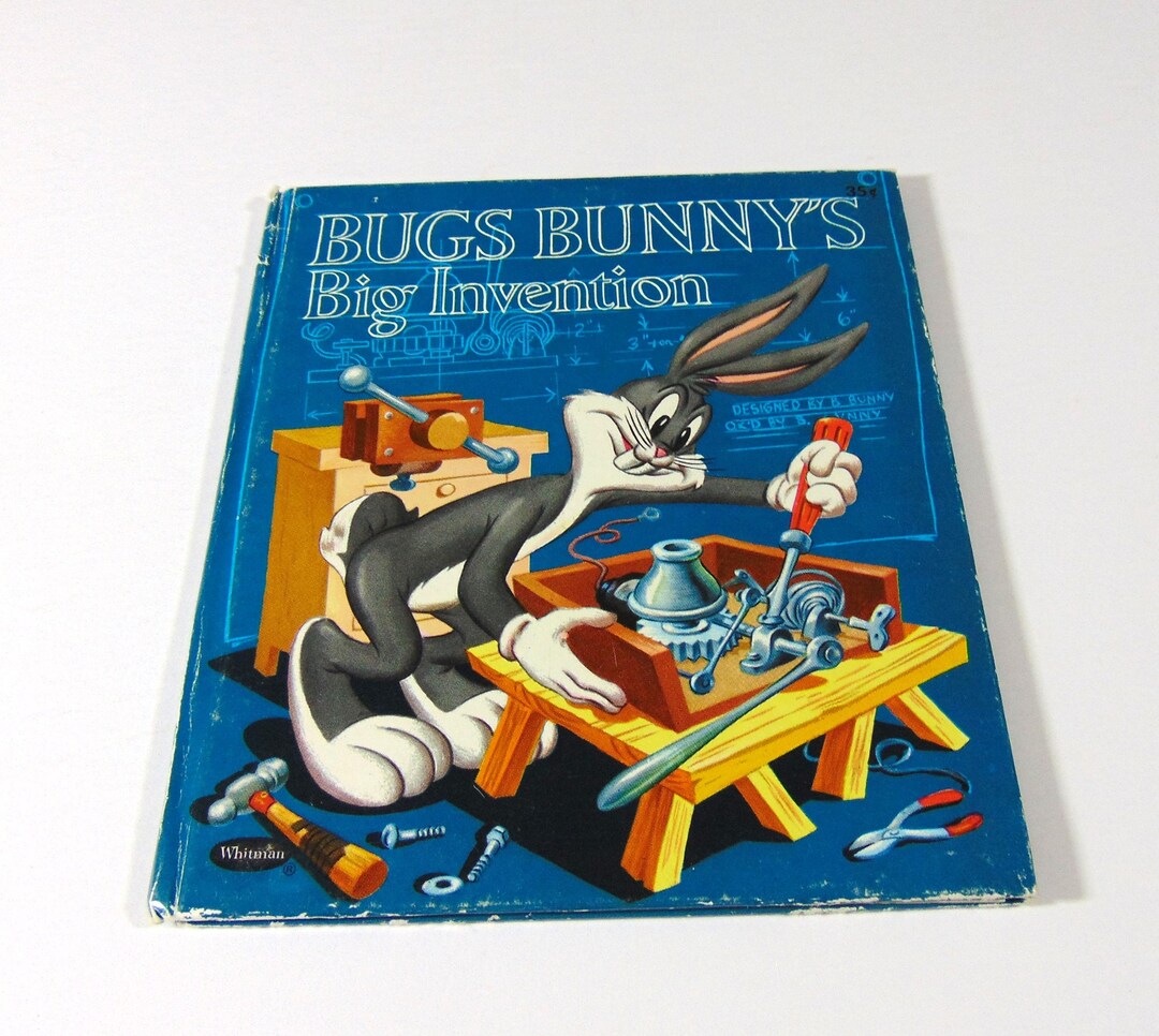 Bugs Bunny's Big Invention, Vintage Whitman Tell-a-tale Children's Book ...