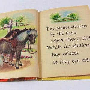 Ponies, Vintage Rand Mcnally Junior Elf Children's Book, by Anna ...