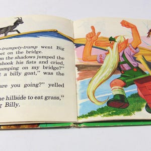Three Billy Goats Gruff, Vintage Whitman Tell-a-tale Children's Book ...