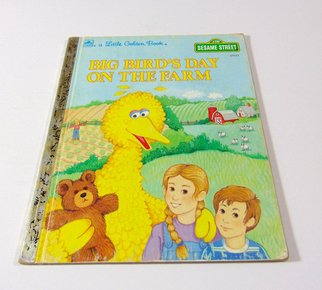 Big Bird's Day on the Farm, Vintage Little Golden Book, Sesame Street ...