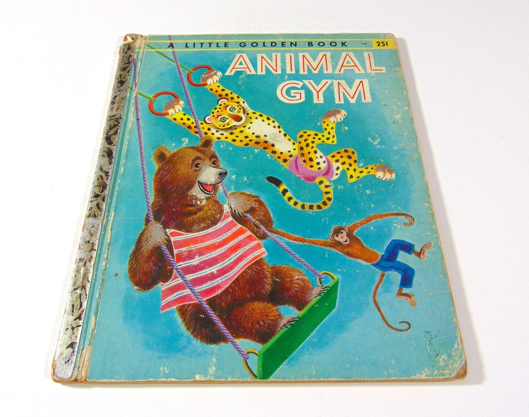 Animal Gym, Vintage Little Golden Book, Written by Beth Greiner Hoffman ...