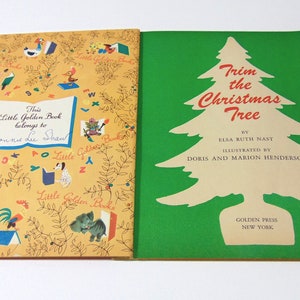 Trim the Christmas Tree, Vintage Little Golden Book, by Elsa Ruth Nast ...