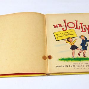 Mr. Jolly, Vintage Whitman Tell-a-tale Children's Book, Written by Jane ...