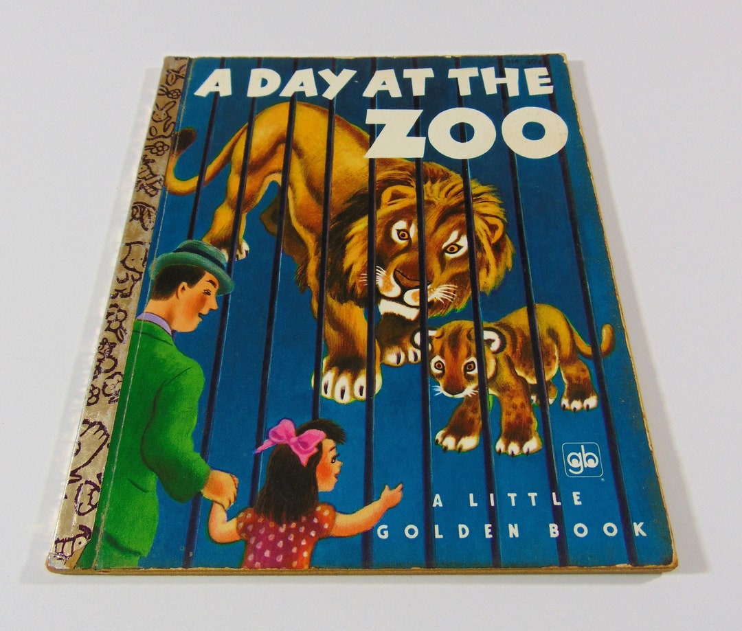 A Day at the Zoo, Vintage Little Golden Book, Written by Marion Conger ...