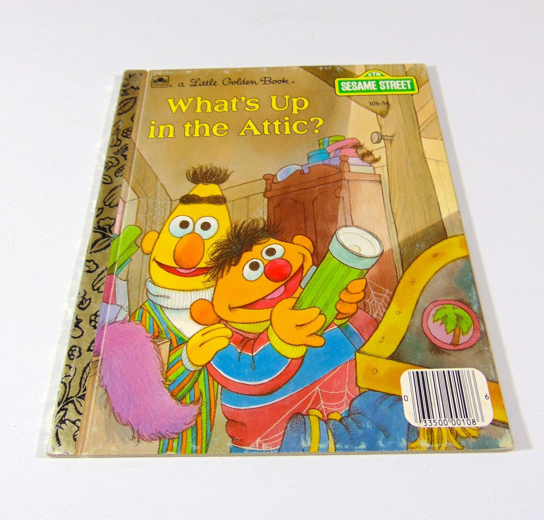 What's up in the Attic?, Vintage Little Golden Book, Sesame Street ...
