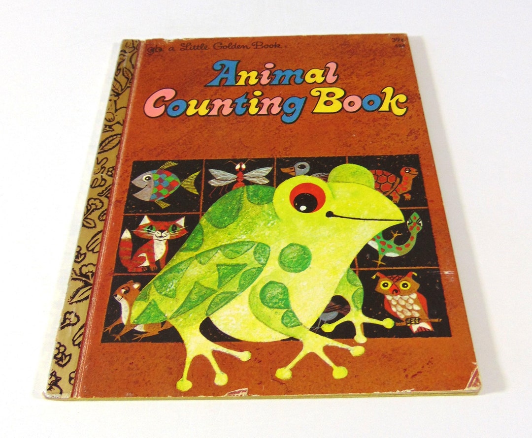 Animal Counting Book, Vintage Little Golden Book, Over in the Meadow ...