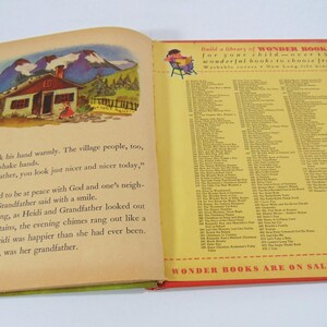 Heidi, Child of the Mountains, Vintage Wonder Children's Book, Written ...