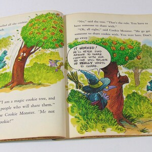 Cookie Monster and the Cookie Tree, Vintage Little Golden Children's ...