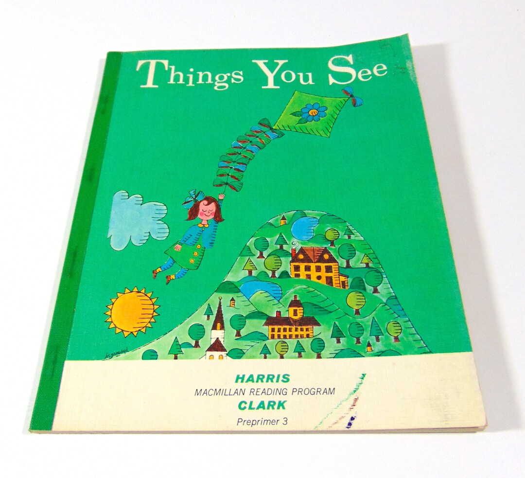 Things You See, Vintage 1960s Children's School Reader Primer Book ...