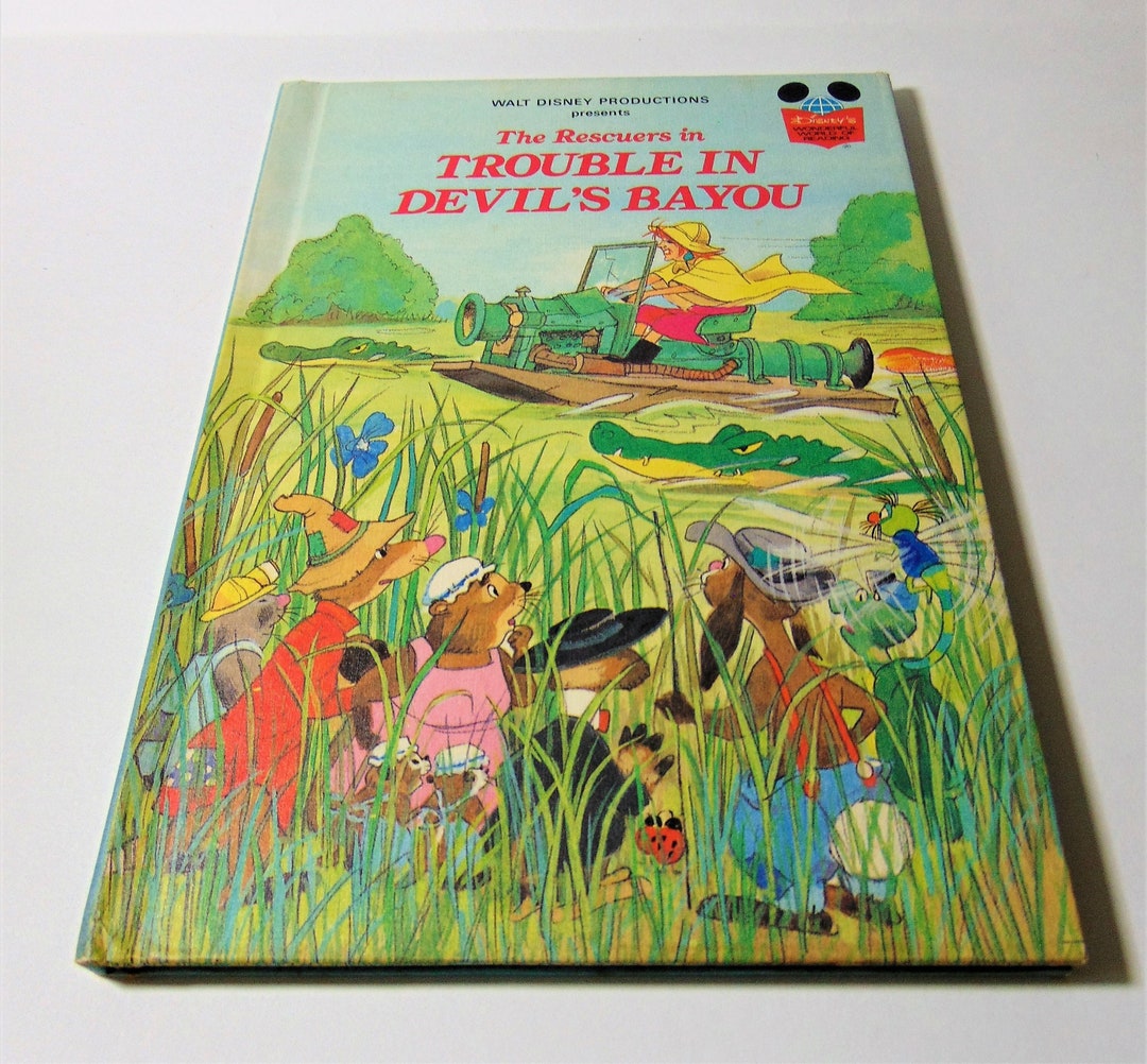 The Rescuers in Trouble at Devil's Bayou, Vintage 1980s Children's Book ...