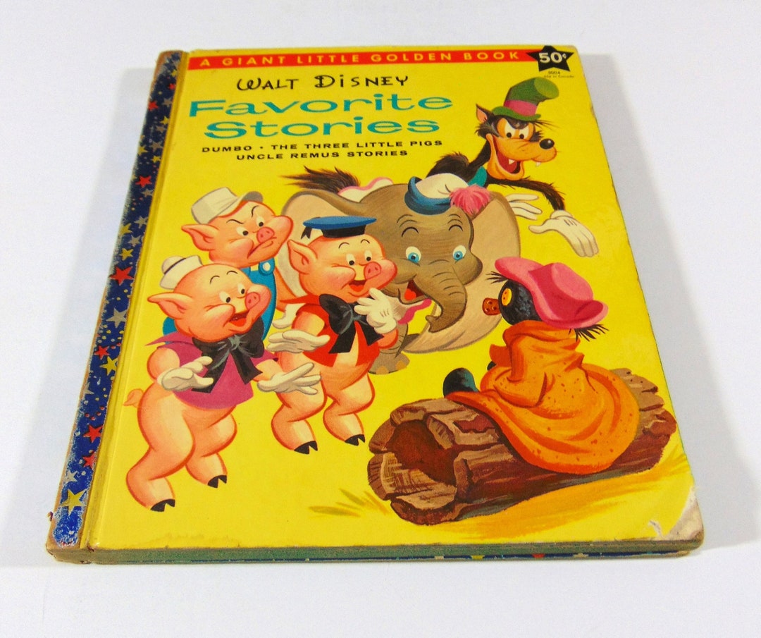 Walt Disney Favorite Stories, Vintage Giant Little Golden Book, Dumbo ...