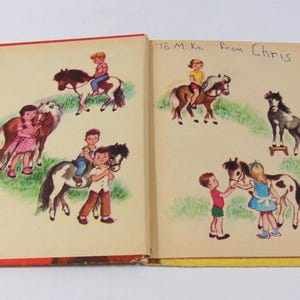 Ponies, Vintage Rand Mcnally Junior Elf Children's Book, by Anna ...