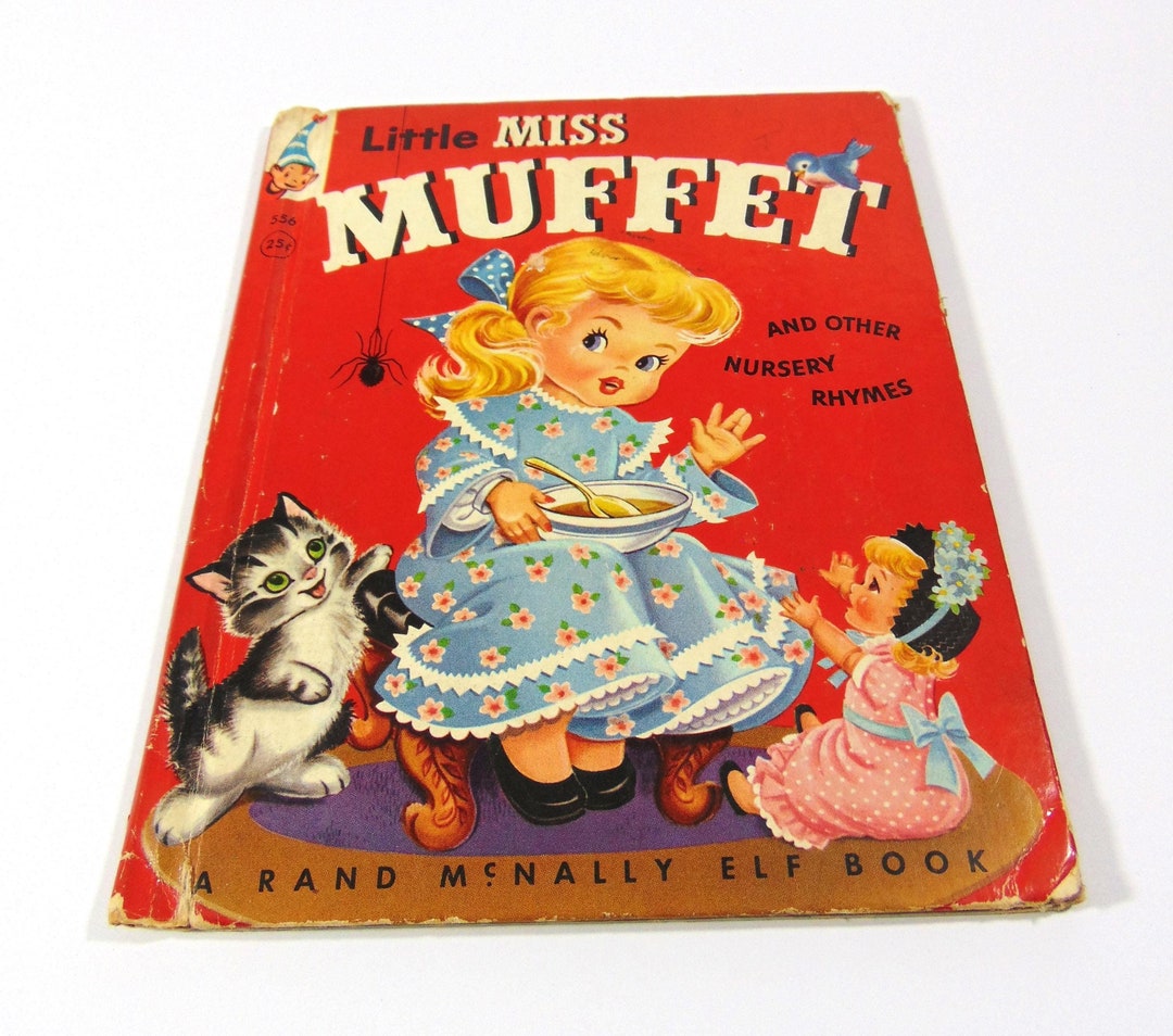 Little Miss Muffet and Other Nursery Rhymes, Vintage Rand Mcnally Elf ...