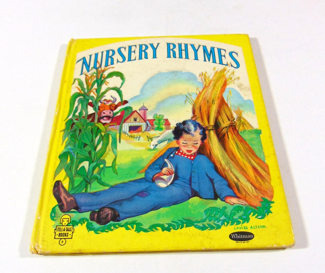 Nursery Rhymes, Vintage Whitman Tell-a-tale Children's Book, Nursery ...