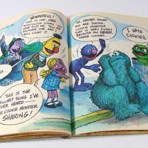 Cookie Monster and the Cookie Tree, Vintage Little Golden Children's ...