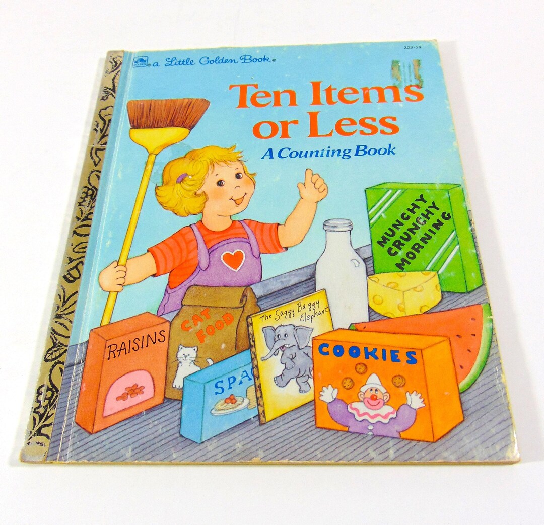 Ten Items or Less, Vintage Little Golden Book, Written by Stephanie ...