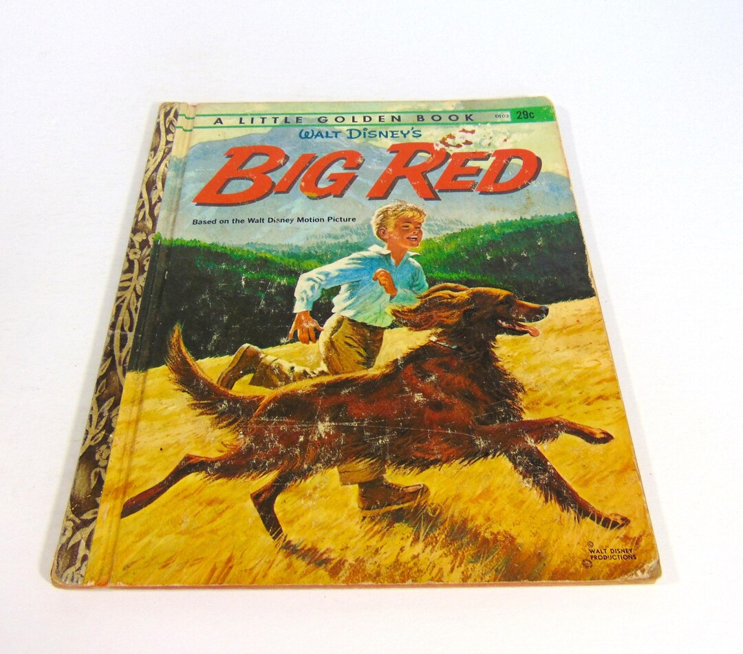 Big Red, Vintage Little Golden Book, Walt Disney, Adapted by Kathleen ...
