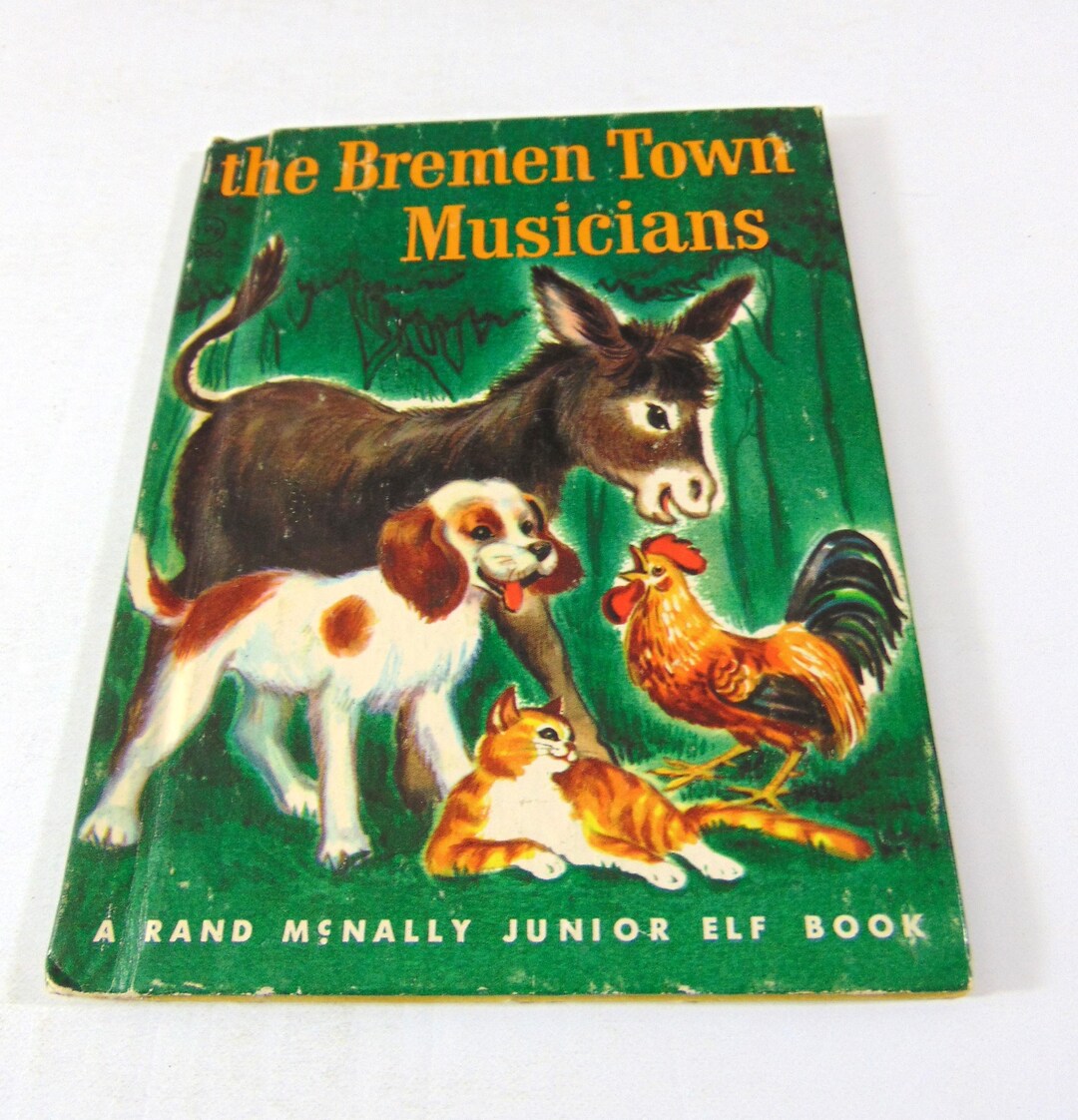 The Bremen Town Musicians, Vintage Rand Mcnally Junior Elf Children's ...