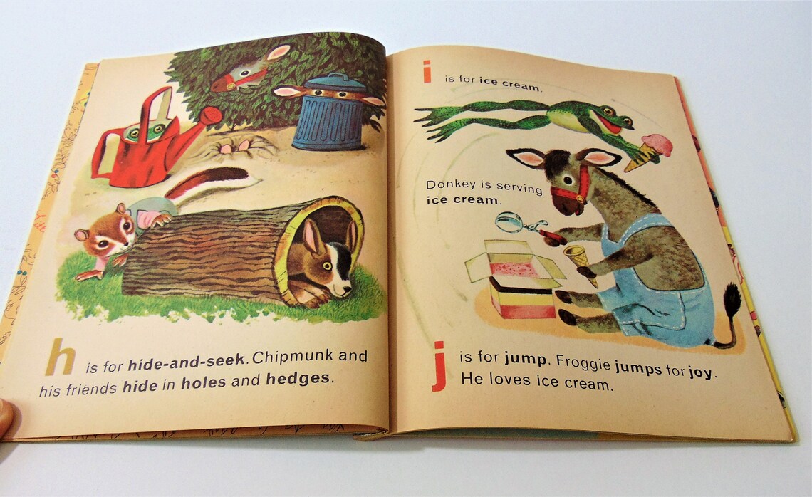 Chipmunk's ABC Vintage 1960s Little Golden Children's - Etsy