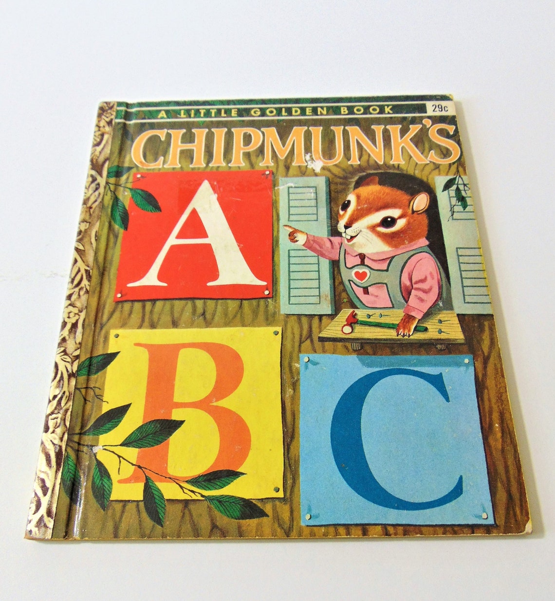 Chipmunk's ABC Vintage 1960s Little Golden Children's - Etsy