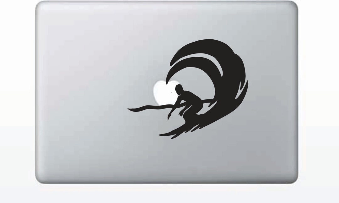 MacBook Air Surfer Wave Decal Lap Top Ocean Sticker - Etsy