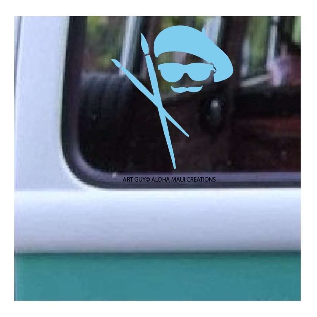 Artist Guy Decal 601 Car Window Decals Art Decals Wall - Etsy