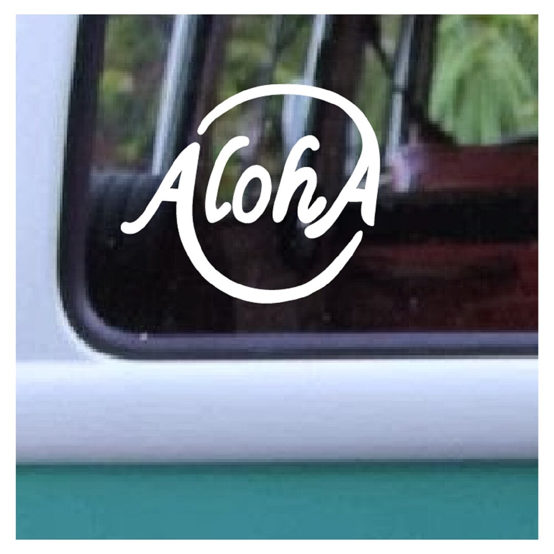 Aloha Swirl Decal 57 Decals for Cars Aloha Greetings Wall - Etsy