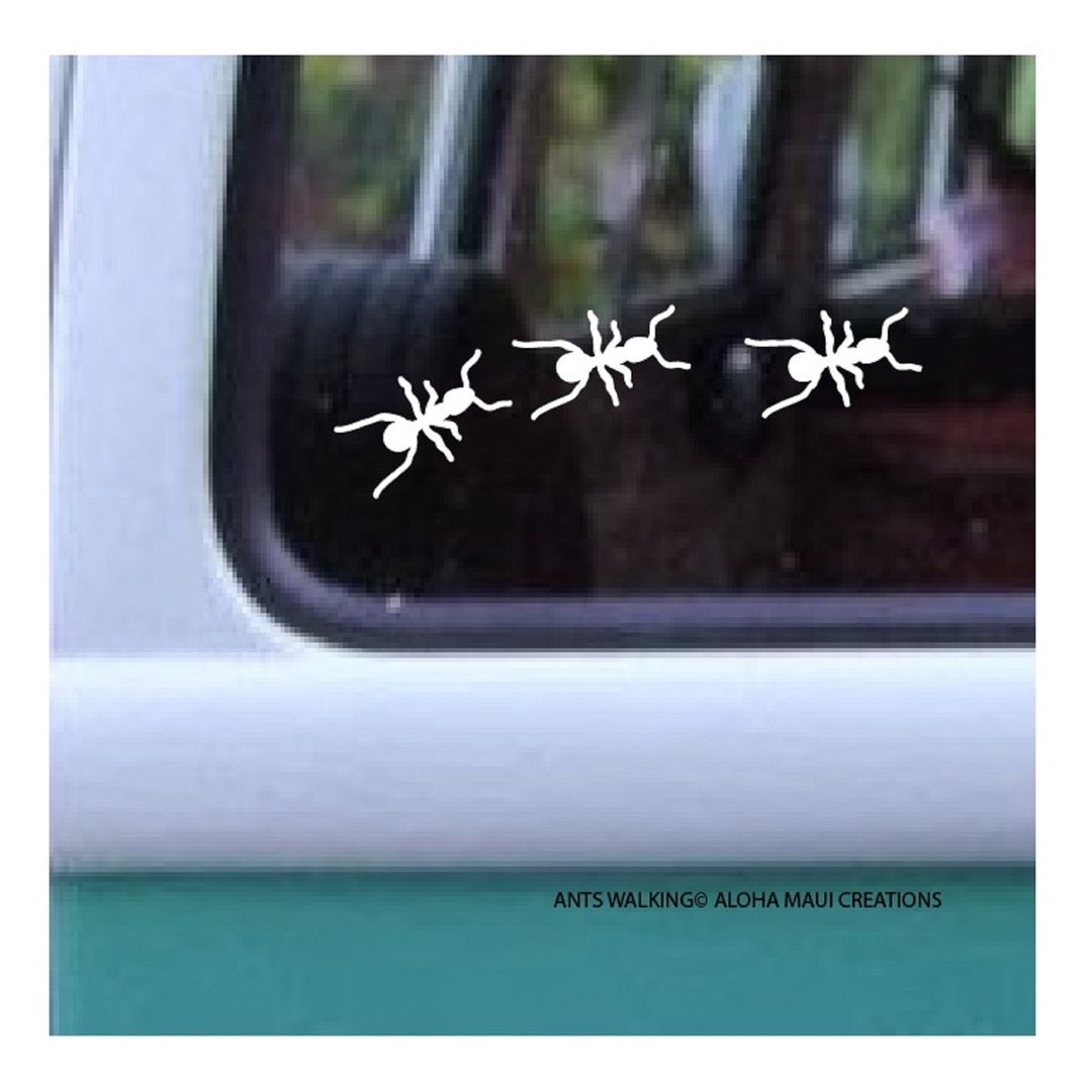 Ants Walking Decal 201, Car Window Decal, Ant Decals, Insect Stickers ...