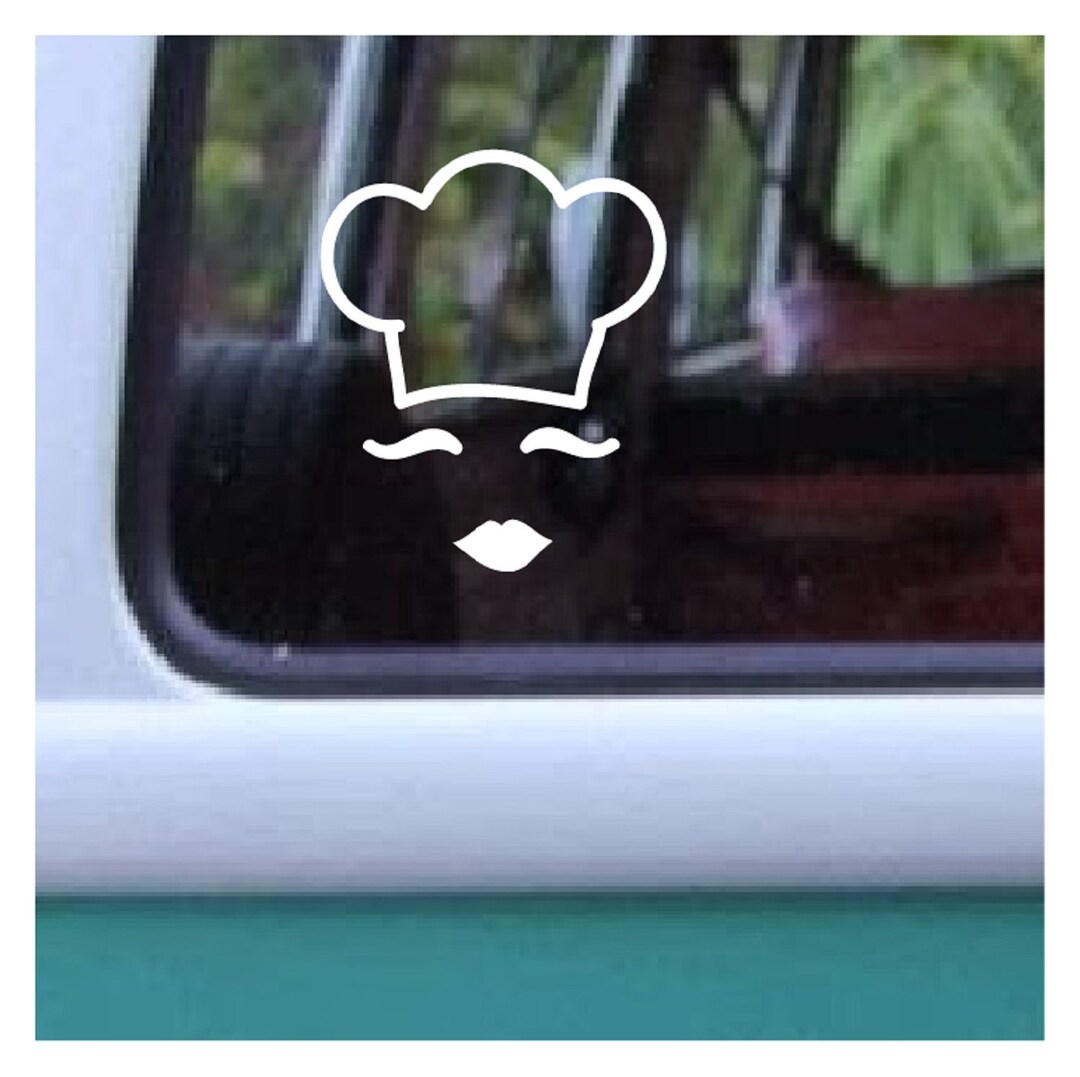Chef Lady Decal Design #577, Car Window Decals, Cooking Stickers, Wall ...