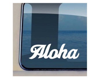 Aloha Hawaii Vinyl Car Decal - Etsy