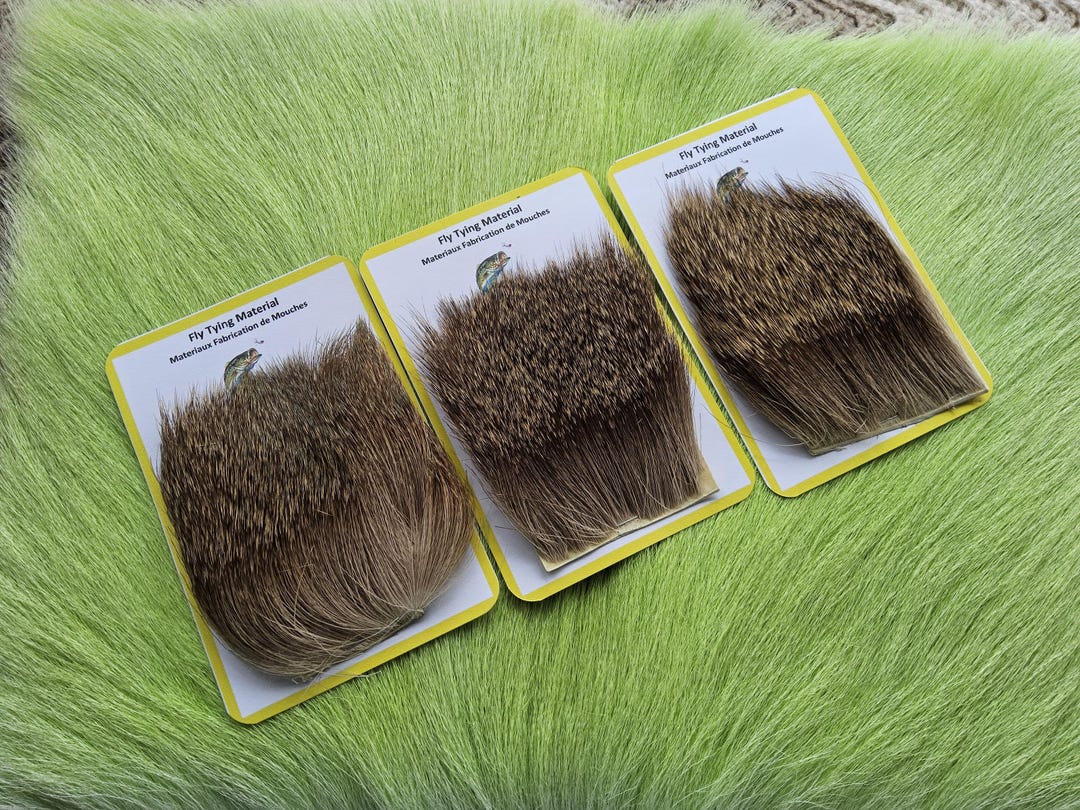 Deer Hair. Fly Tying.. (3) Pc. Deer Hair Combo.. Color; Natural. - Etsy