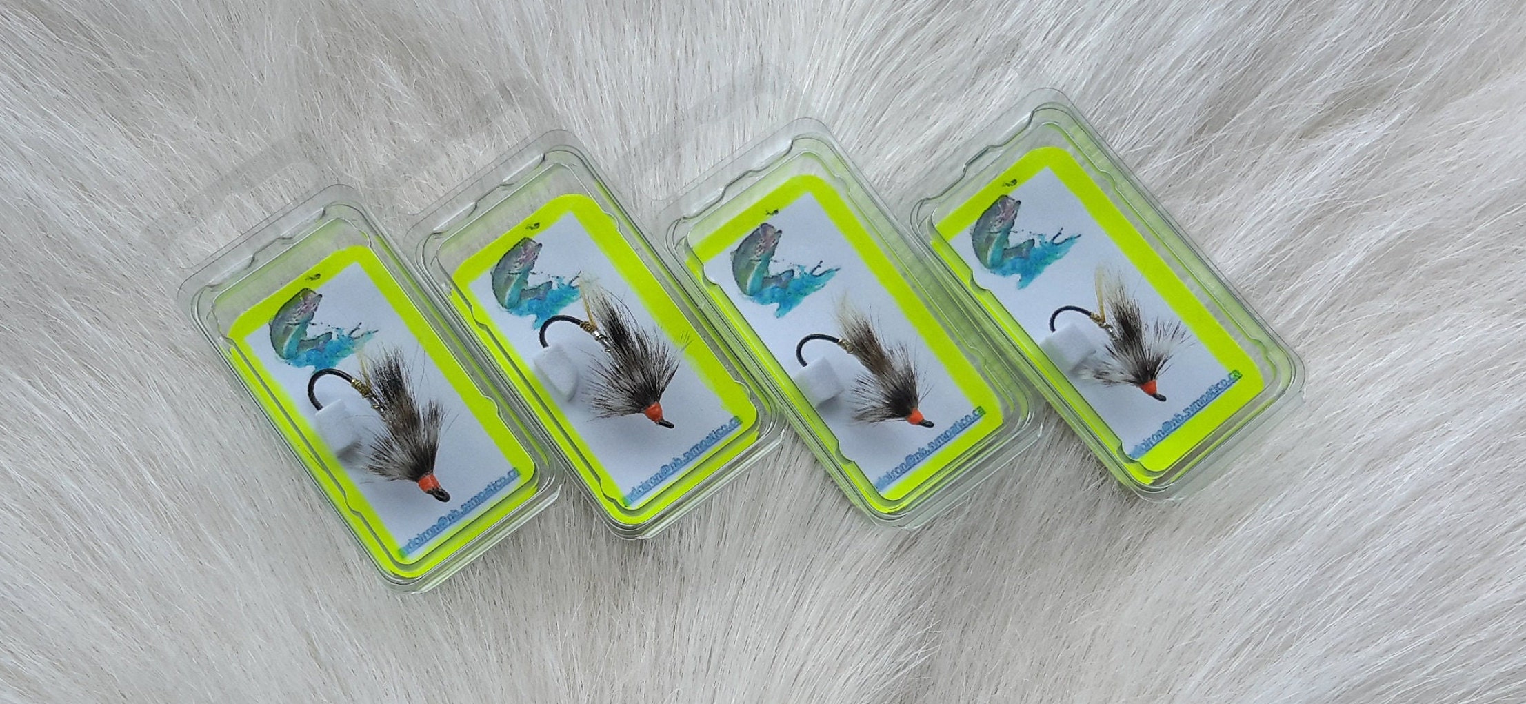 Fly Fishing Flies.. SLS; "silver Rat", Hair Wing Salmon Flies Combo ...