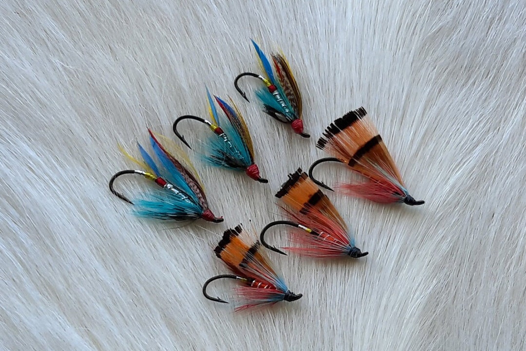 Fly Fishing Flies.. SLS; Fully Dress Salmon Flies Combo.. (6) Flies ...