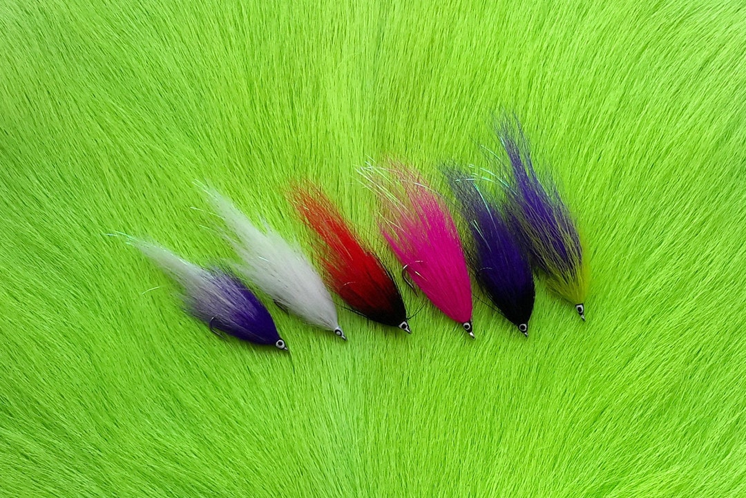 Fly Fishing Flies.. Combo... Comes With (6) Assorted Bucktail Deceivers ...