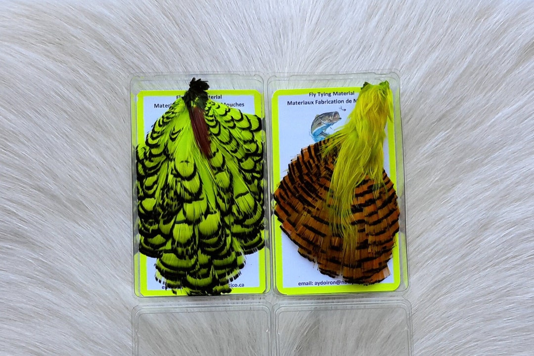 Fly Tying . Feather Combo... Comes (1) Golden Pheasant Cape,, (1) Lady ...