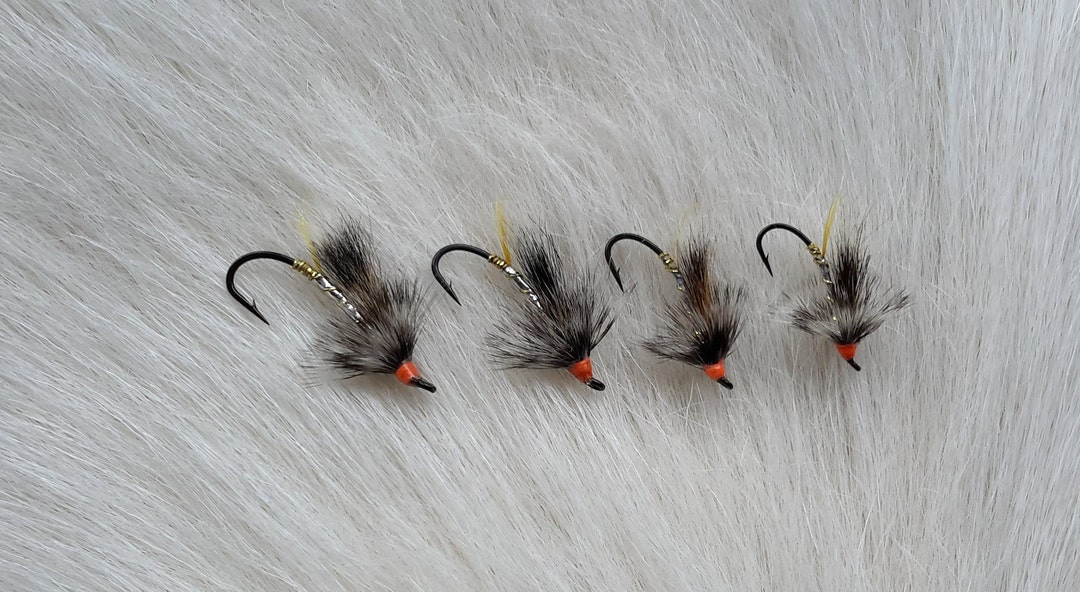Fly Fishing Flies.. SLS; "silver Rat", Hair Wing Salmon Flies Combo ...